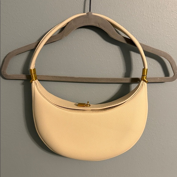 Bags | Ivory Leather Purse | Poshmark